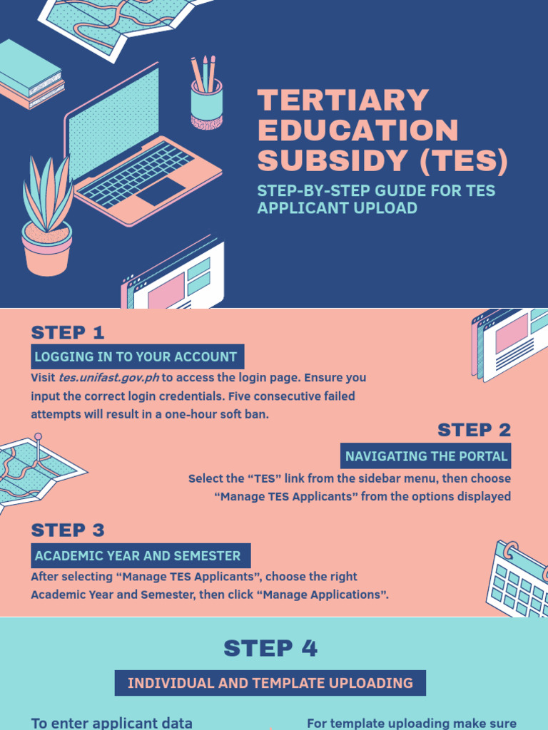 Guide On Uploading TES Applicants 2023 | PDF | Login | Information ...
