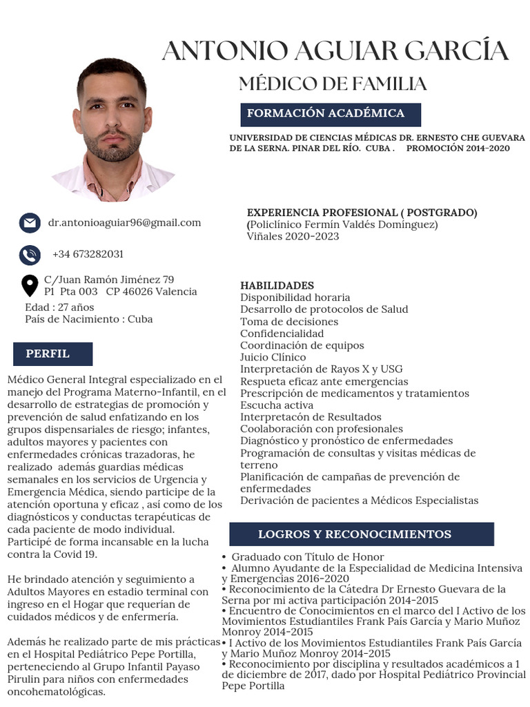 CV Dr. Antonio | PDF