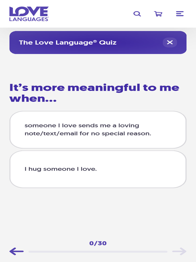 The Love Language® Quiz | PDF