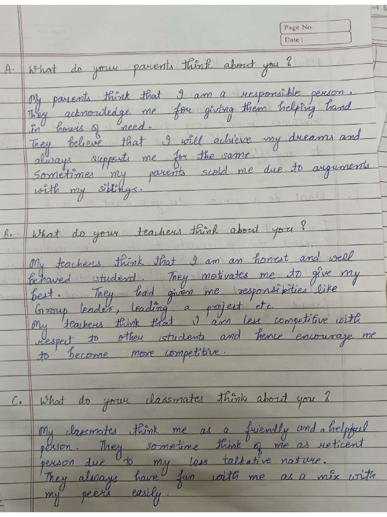 Old Self-Description | PDF