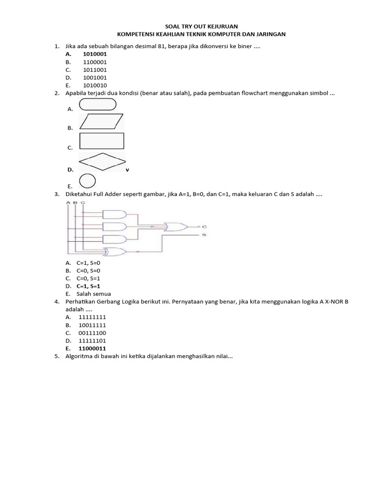 Try Out Teknik Komputer & Jaringan | PDF