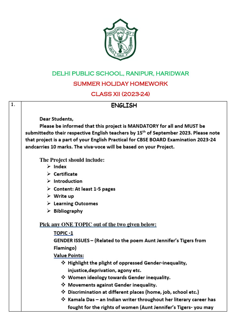 Summer Holiday HW Class Xii 2023 | PDF | Economy Of India | Economics