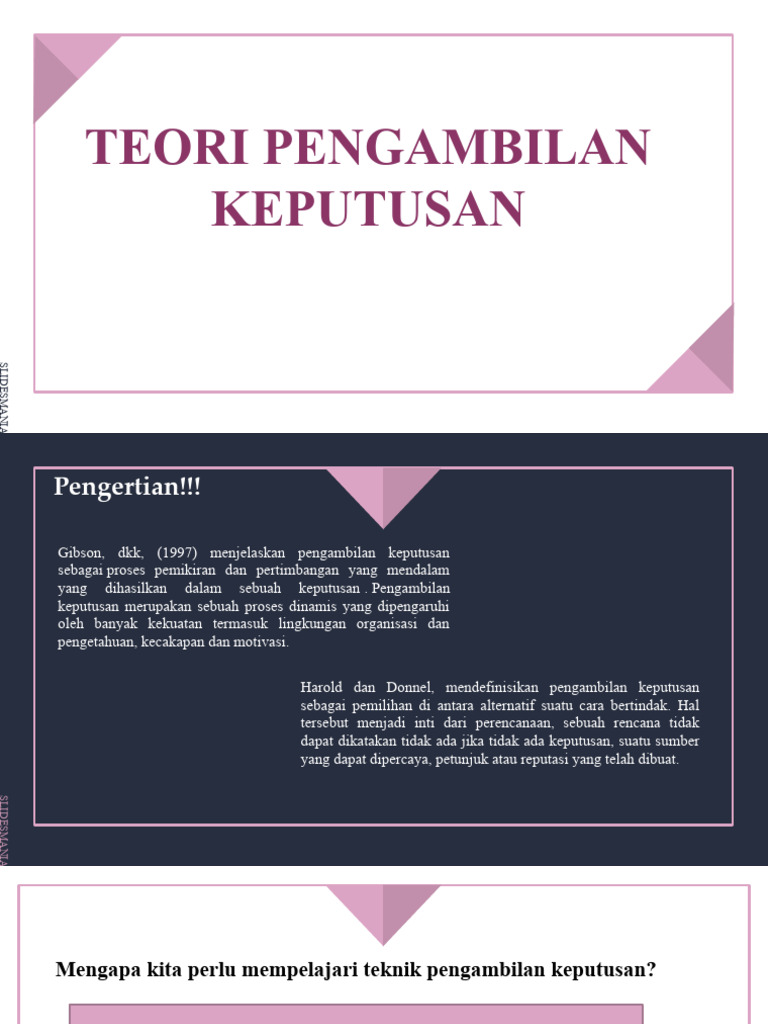 Teknik Pengambilan Keputusan | PDF