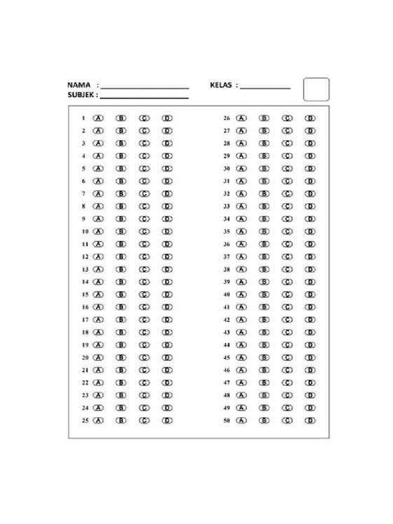 Kertas Omr | PDF