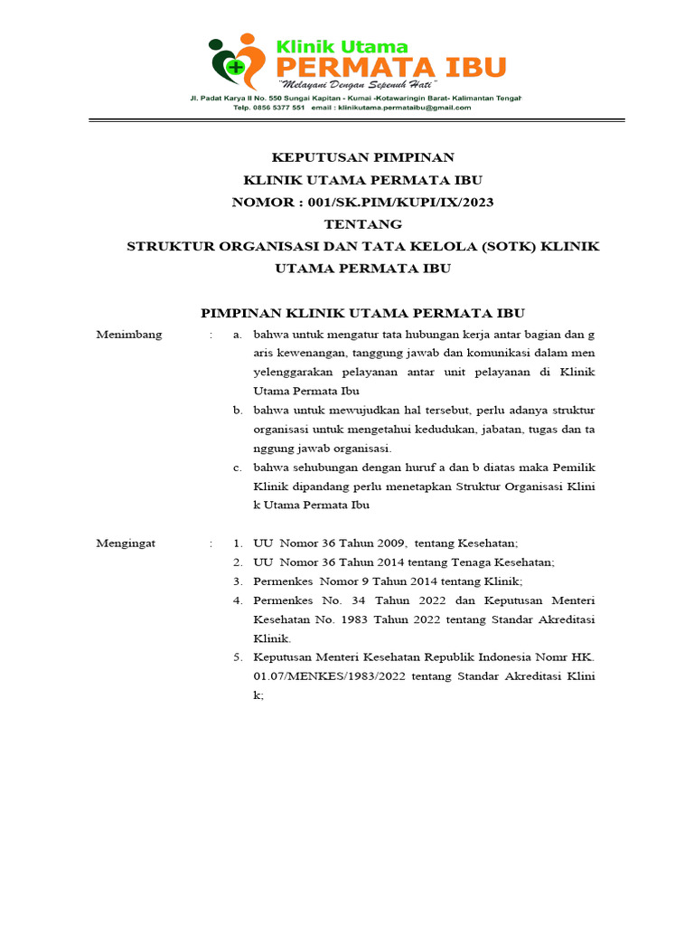 SK Struktur Organisasi + Uraian Tugas, Tanggung Jawab, Dan Wewenang | PDF SK Struktur Organisasi + Uraian Tugas, Tanggung Jawab, Dan Wewenang | PDF