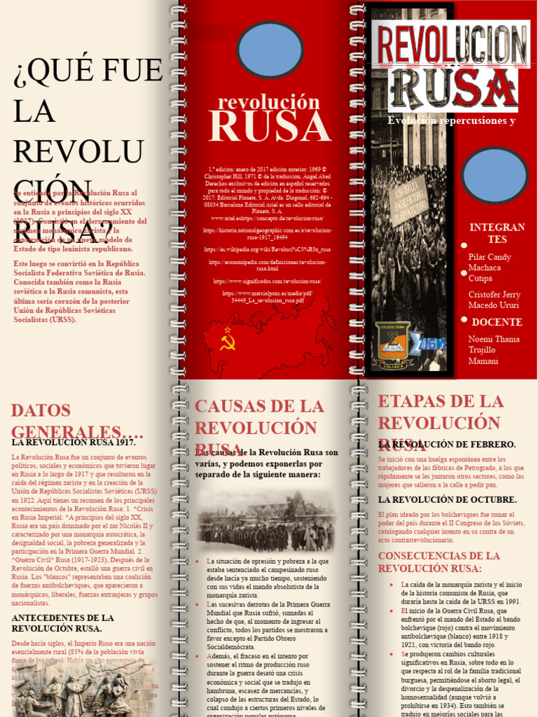 Revolución Rusa Triptico | PDF | Imperio ruso | Rusia