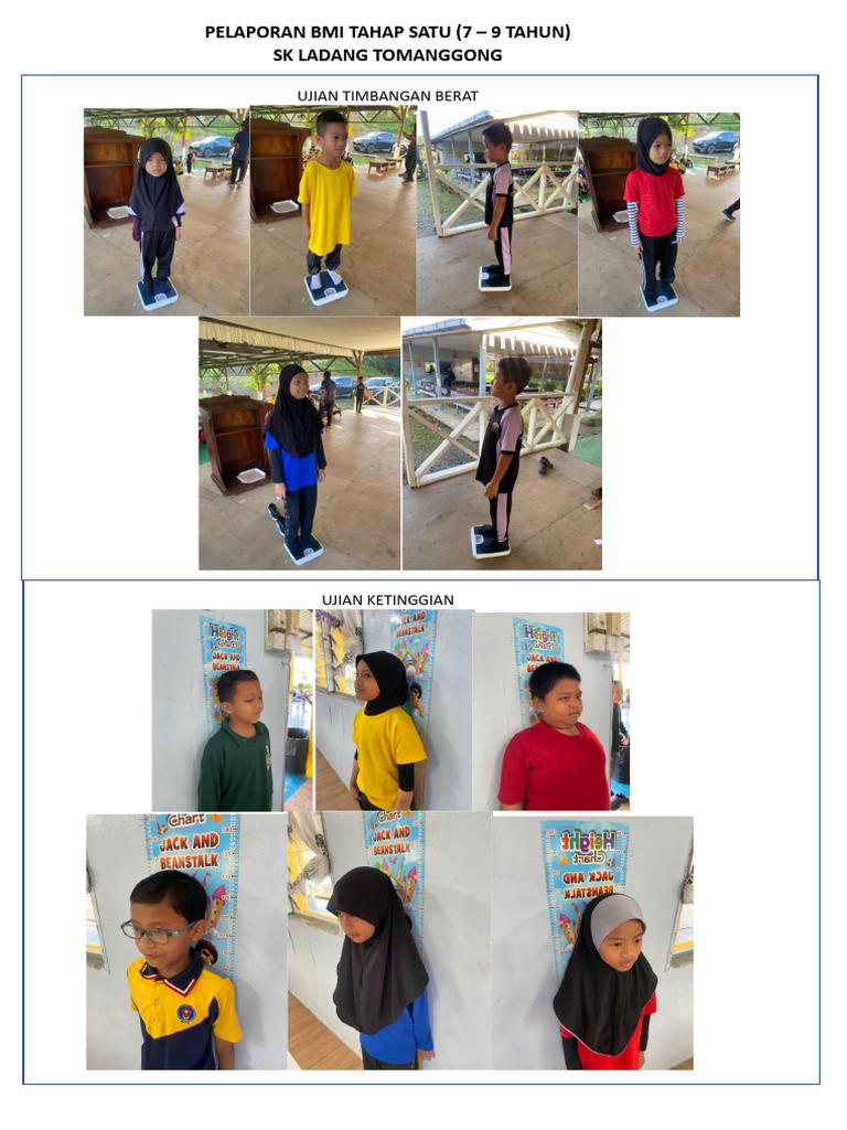LAPORAN UJIAN BMI TAHAP 1 | PDF