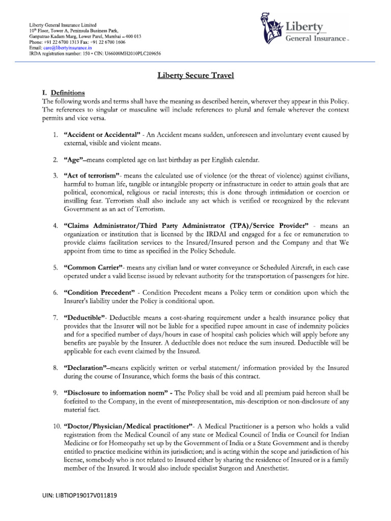 EMT Travel Terms & Conditions | PDF