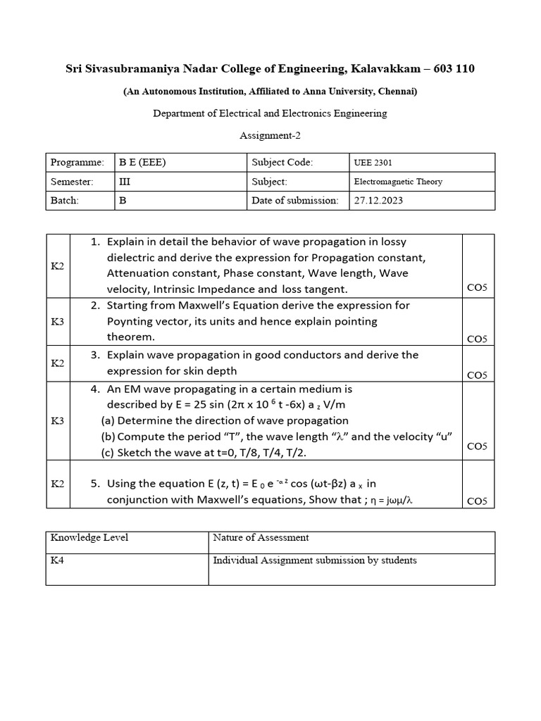 2024 Assignment 2 EMT | PDF | Science & Mathematics