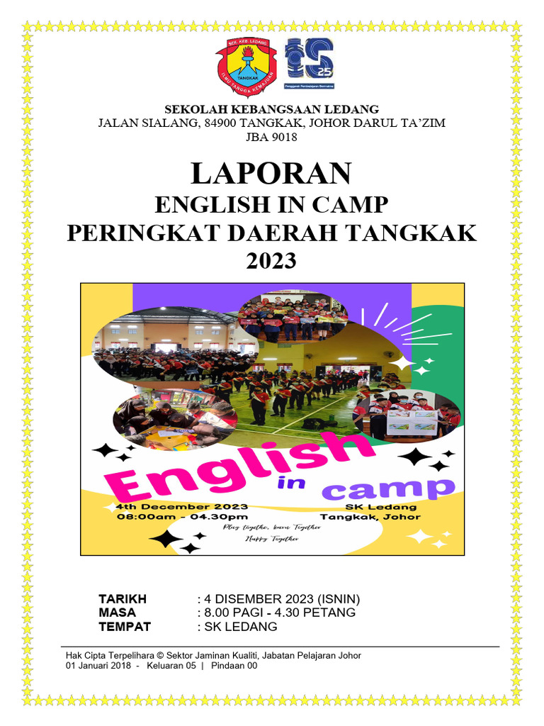 Laporan Program Eic Tangkak 2023 | PDF