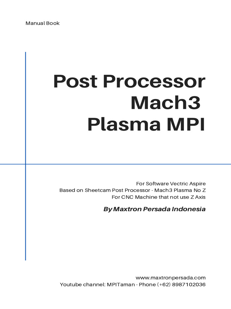 Post Processor MPI Plasma Cut - Aspire | PDF | Tools | Industrial Processes