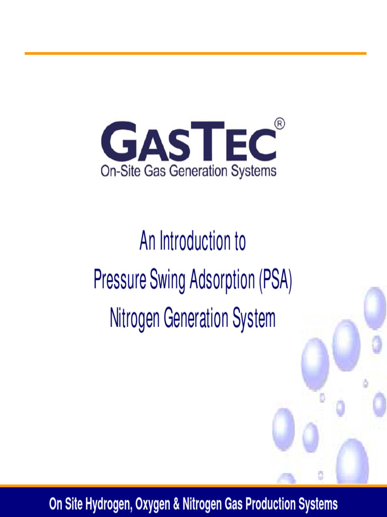 GasTec PSA N2 Gen Systems Presentation | PDF | Oxygen | Gas Technologies