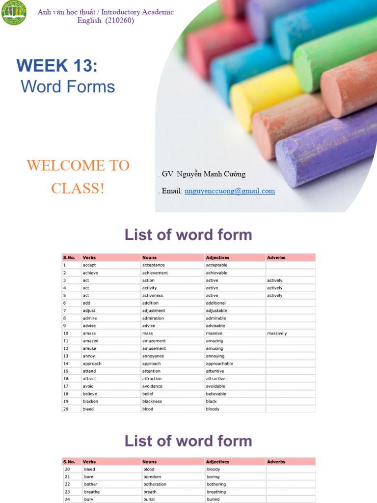 W13-Word Form | PDF