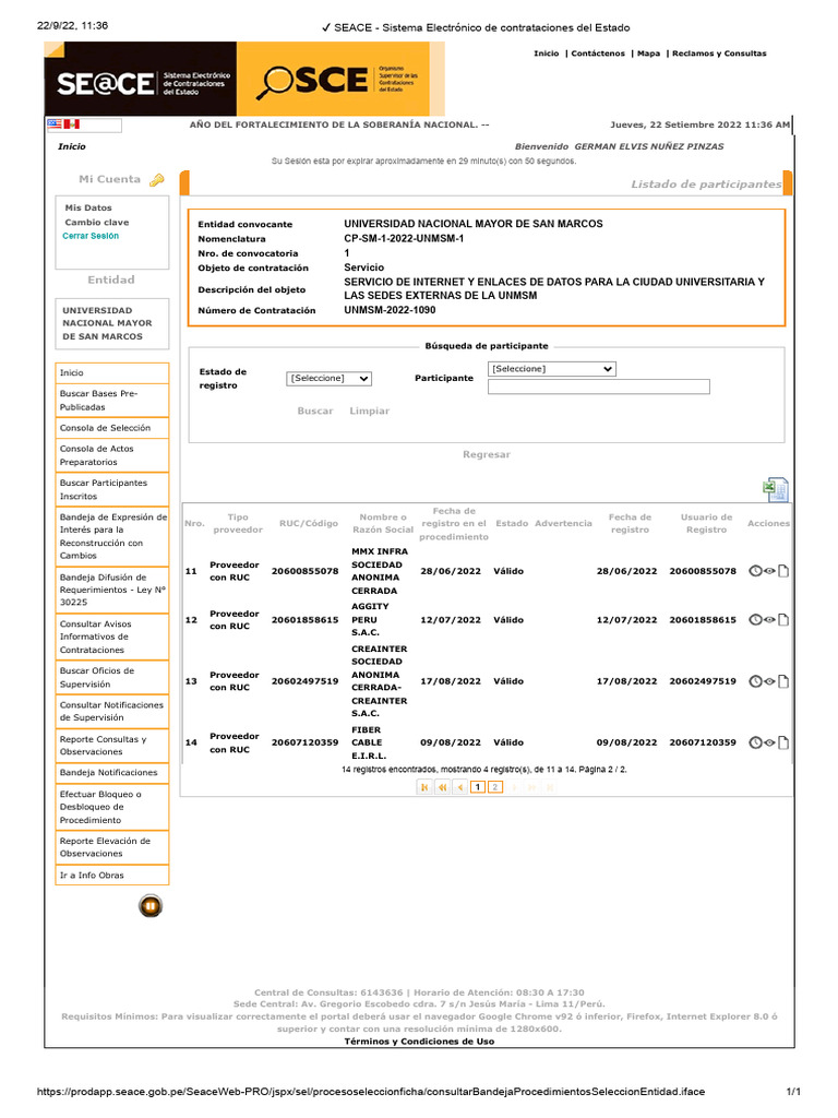 Contratación de Internet para UNMSM | PDF | ciberespacio | Internet