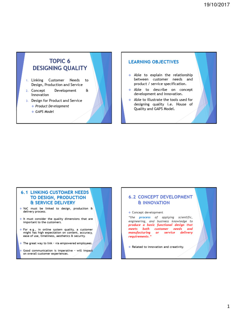 QM Week 8 DESIGNING Q | PDF | Innovation | Design