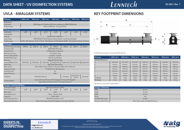 Atg Uvla | PDF | Ultraviolet | Equipment