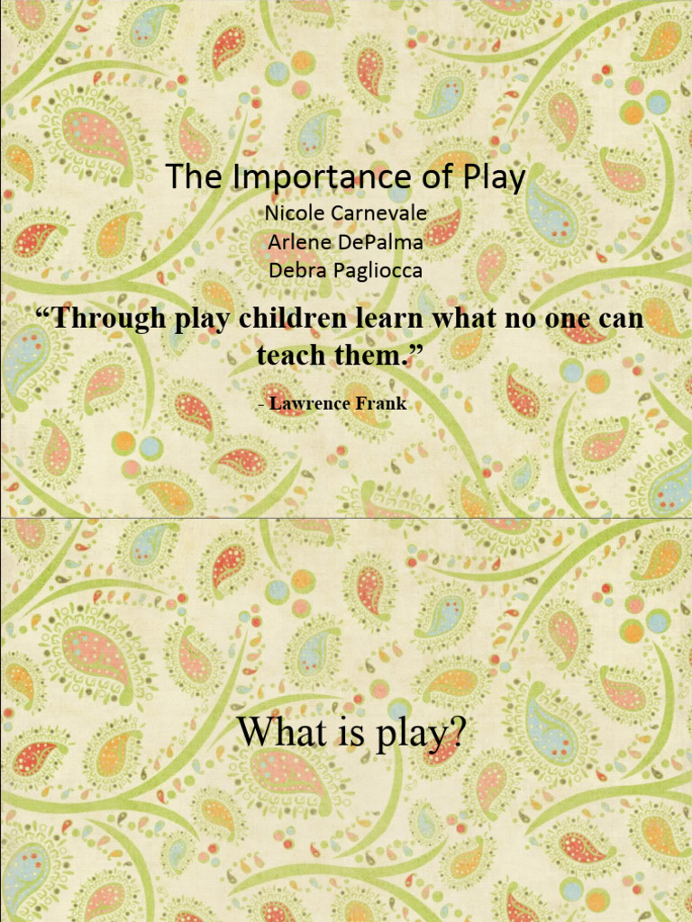 The Essential Role of Play in Child Development | PDF | Neuroscience ...