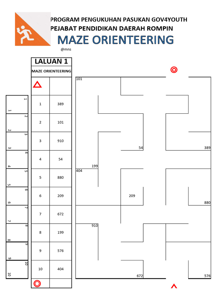 MAZE ORIENTEERING PETA | PDF