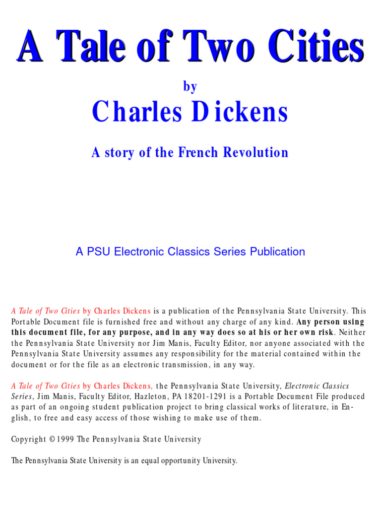 A Tale of Two Cities | PDF
