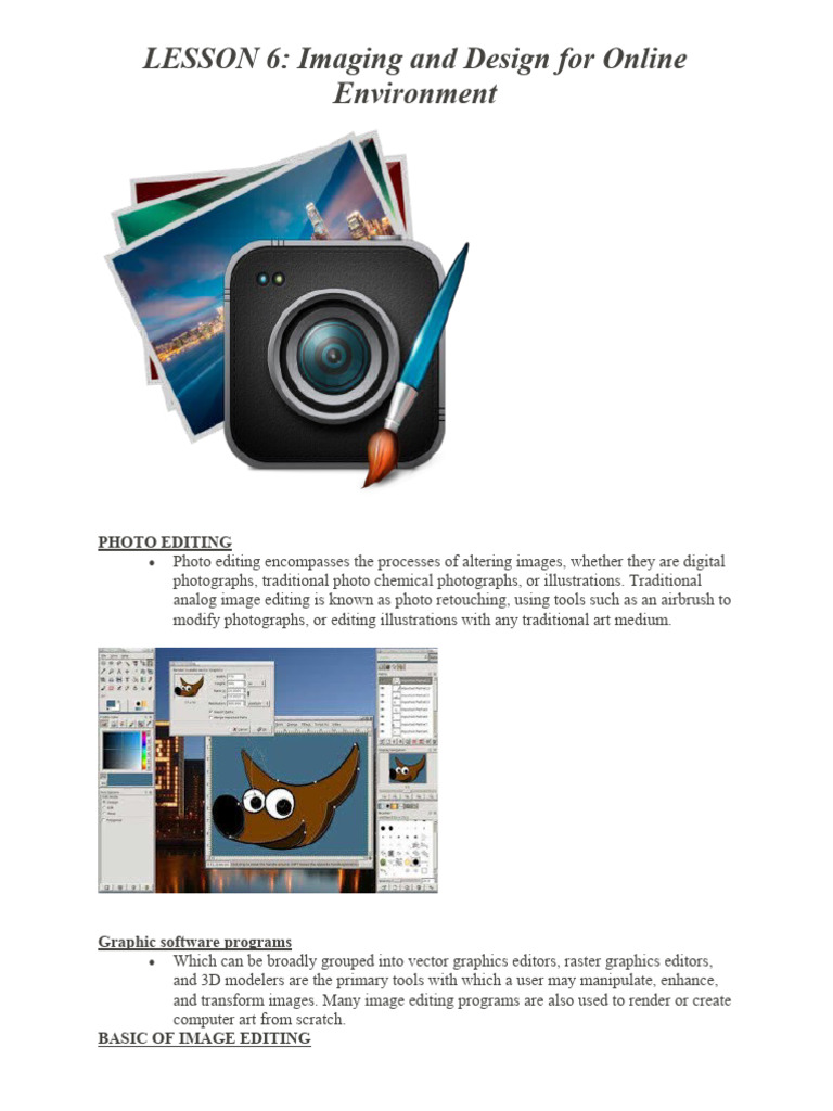 LESSON 6-11 Etech 2nd Quarter | PDF | Image Editing | 3 D Computer Graphics