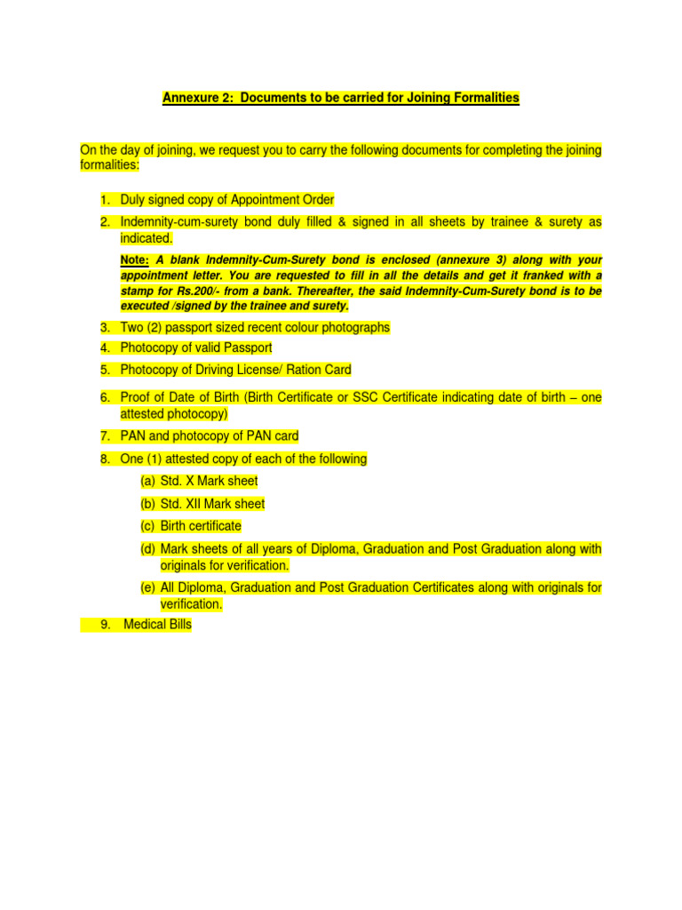 Annexure 2 | PDF | Guarantee | Private Law