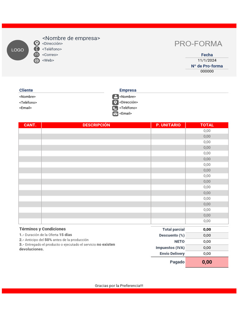 FORMATO PROFORMA EJEMPLO | PDF | Economias | Business