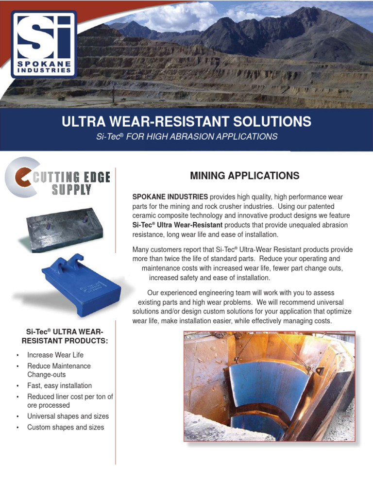 Spokane Ind WearParts SiTec | PDF | Screw | Physical Sciences