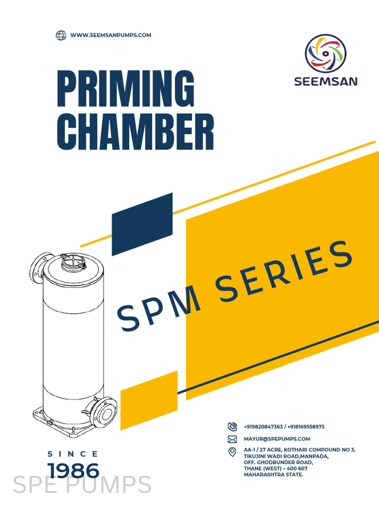 Spe - Priming Pot | PDF | Pump | Chemical Equipment