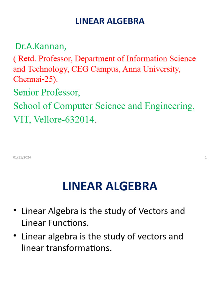 Matrices in Data Science | PDF | Matrix (Mathematics) | Vector Space