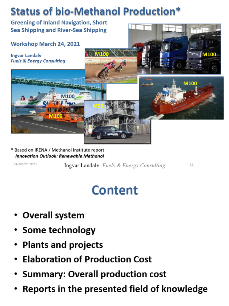 2 - Status of Bio Methanol Production - Landaelv | PDF | Methanol ...