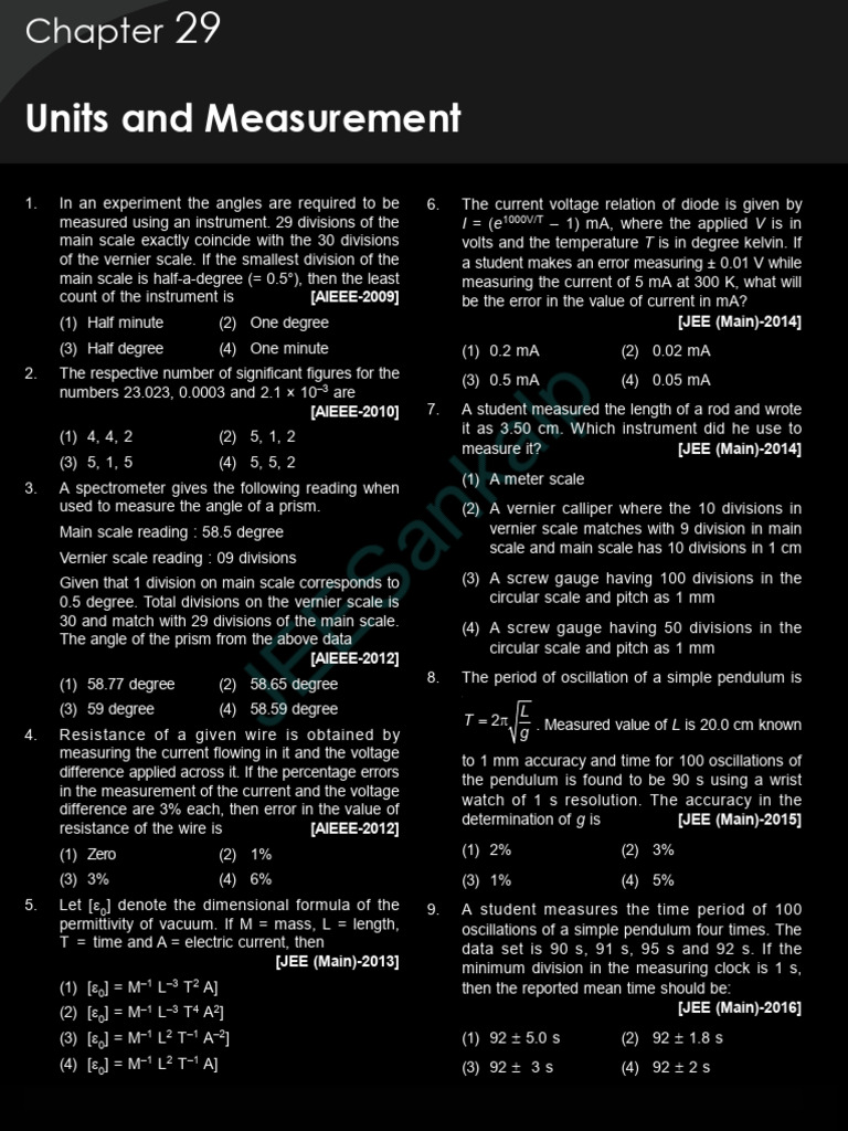 Units and Measurement | PDF | Gravity | Quantity