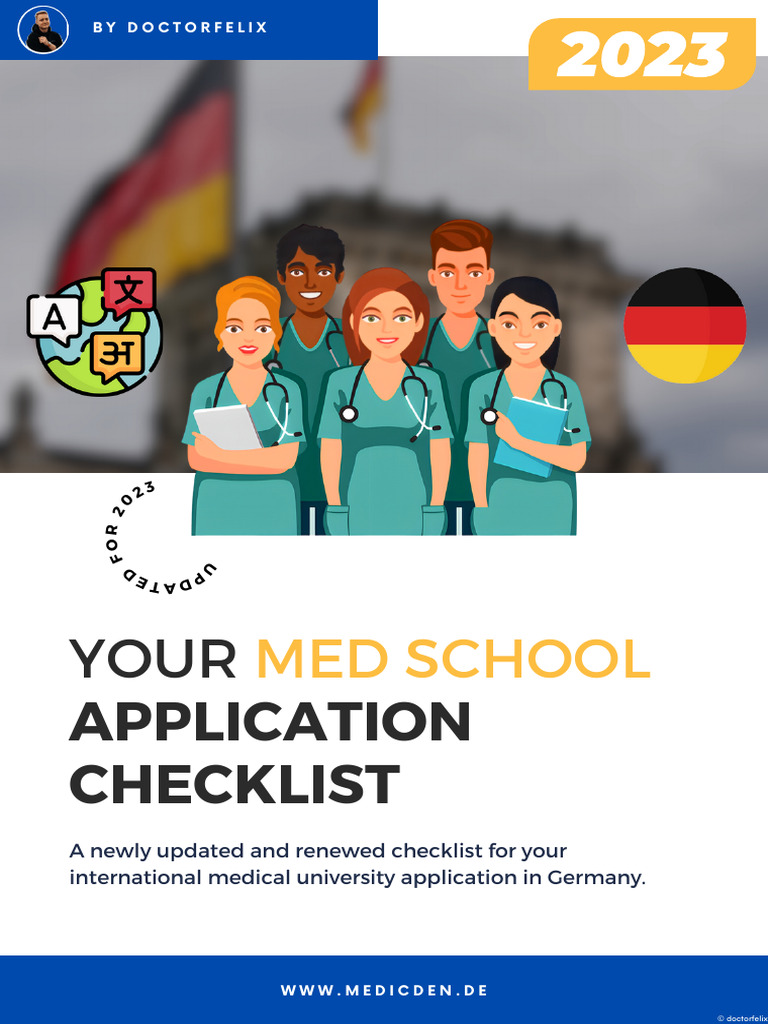 MedicDEn Checklist 2023 | PDF | Medical School | University