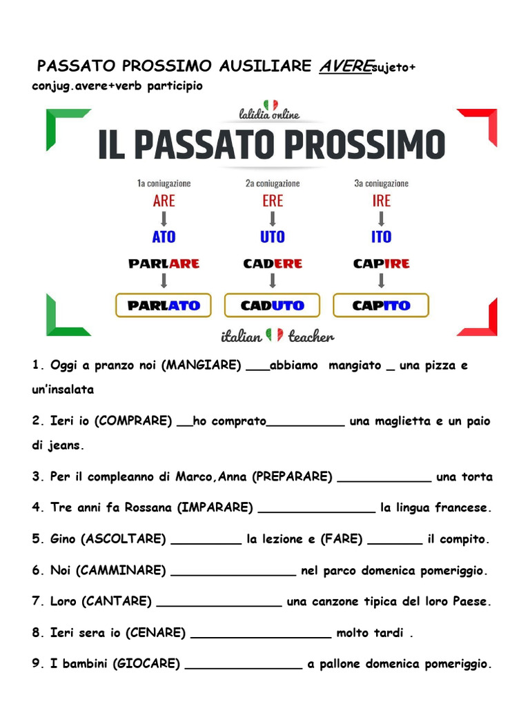 Passato Prossimo | PDF