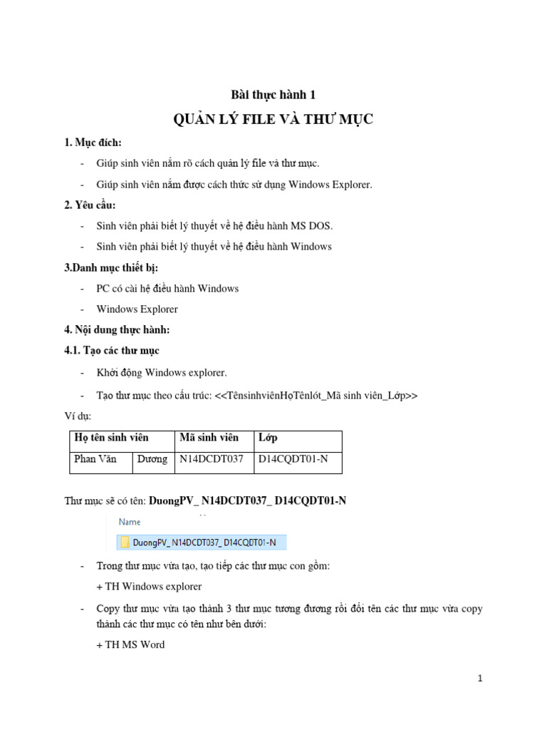 Bai Tap Thuc Hanh - Windows | PDF