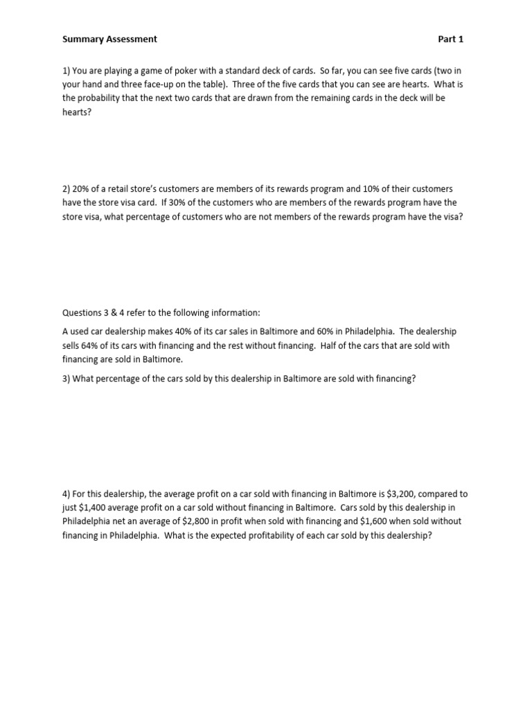 Summary Assessment | PDF | Coefficient Of Determination | Standard ... Summary Assessment | PDF | Coefficient Of Determination | Standard ...