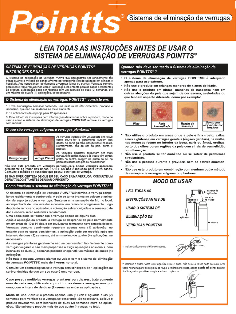 Bula Pointts Anti Verrugas Consulta Remedios | PDF