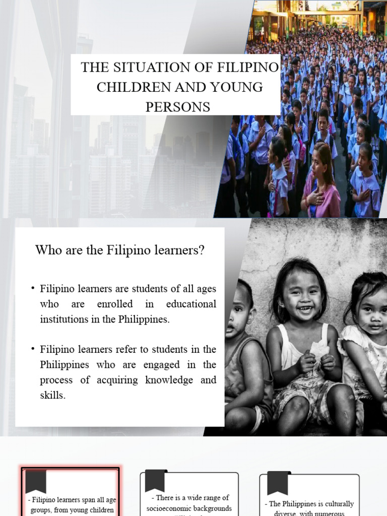 The Situation of Filipino Children and Young Persons Report Mambalo ...