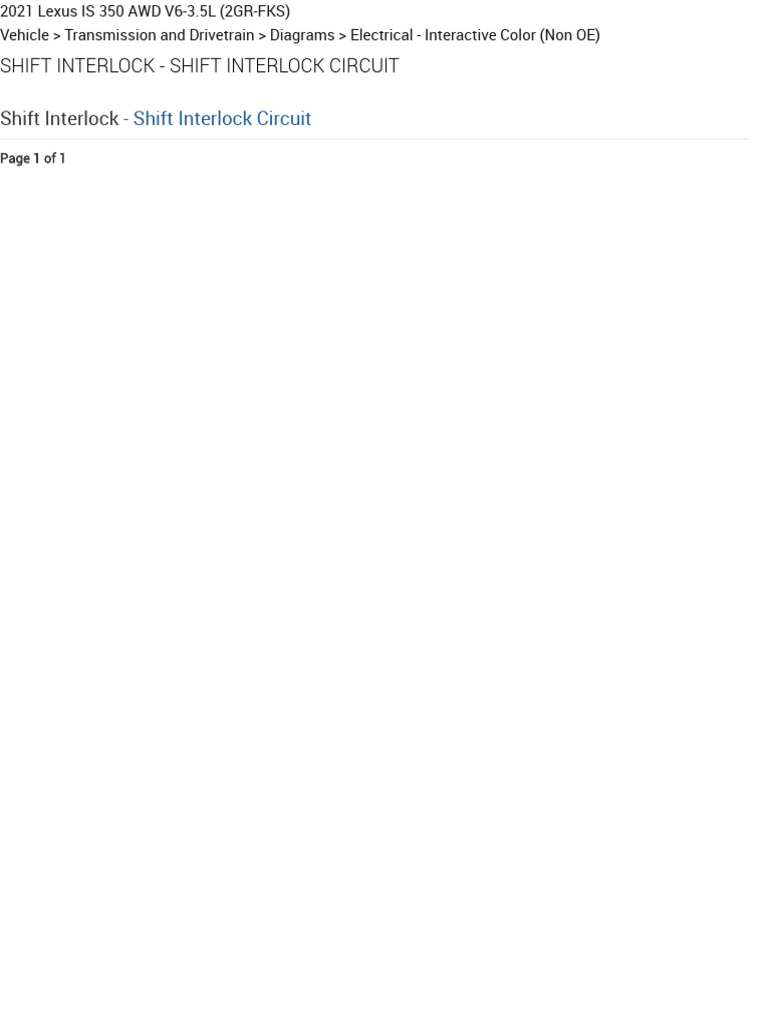 Shift Interlock - Shift Interlock Circuit (Transmission and Drivetrain) - ALLDATA Repair | PDF ...
