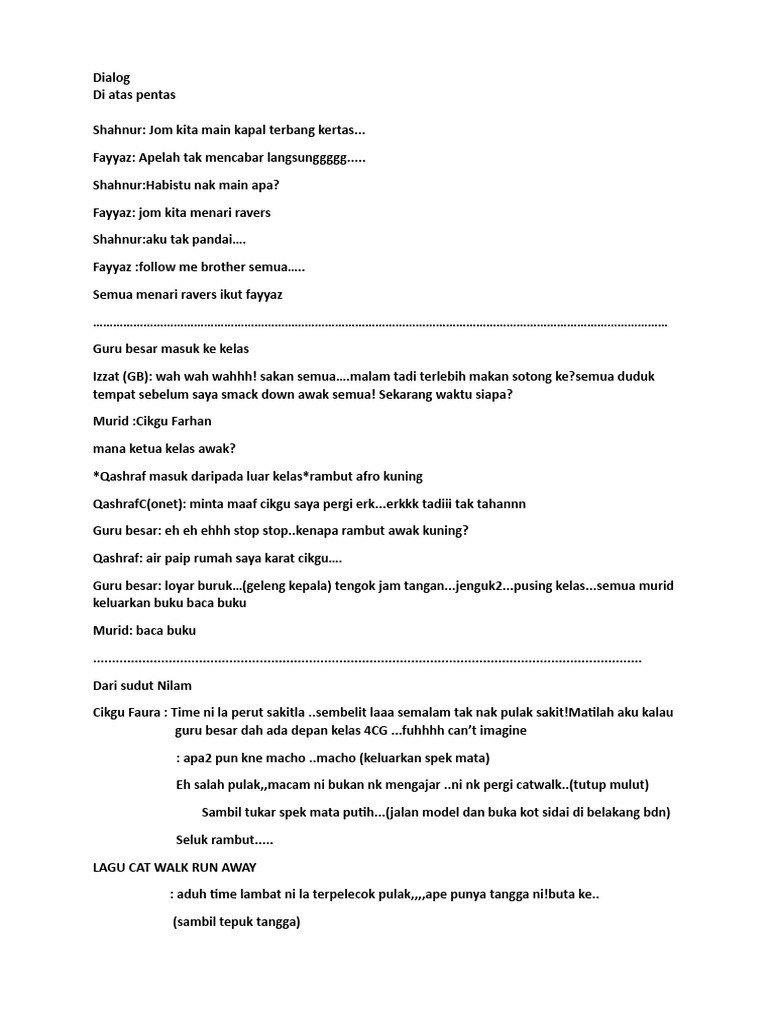 Dialog LAKONAN | PDF