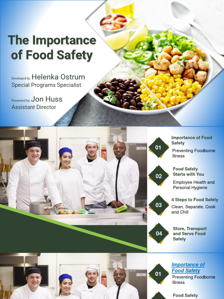 Importance of Food Safety ppt | PDF | Foodborne Illness | Refrigerator