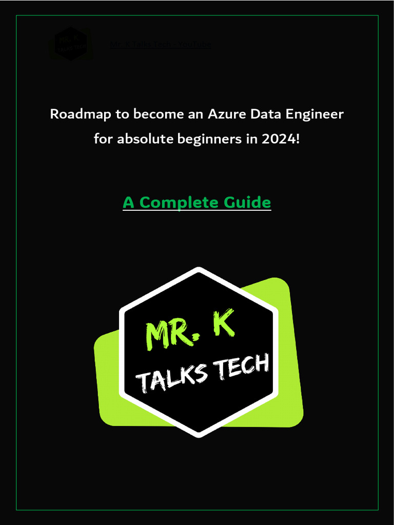Azure Data Engineer Roadmap 2024 | PDF | Data Warehouse | Information ...