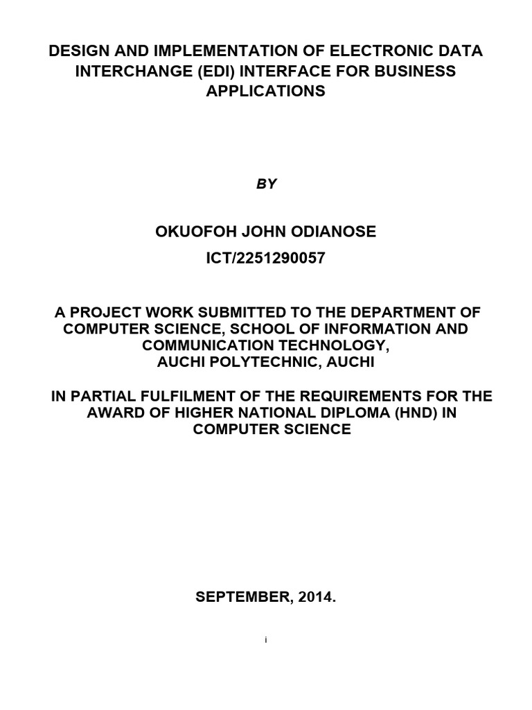 Electronic Data Interchange | PDF | Electronic Data Interchange | Data