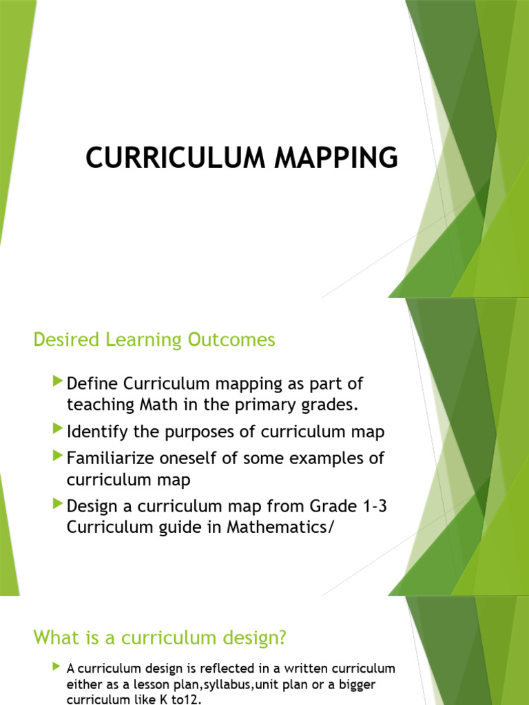 Curriculum Mapping | PDF