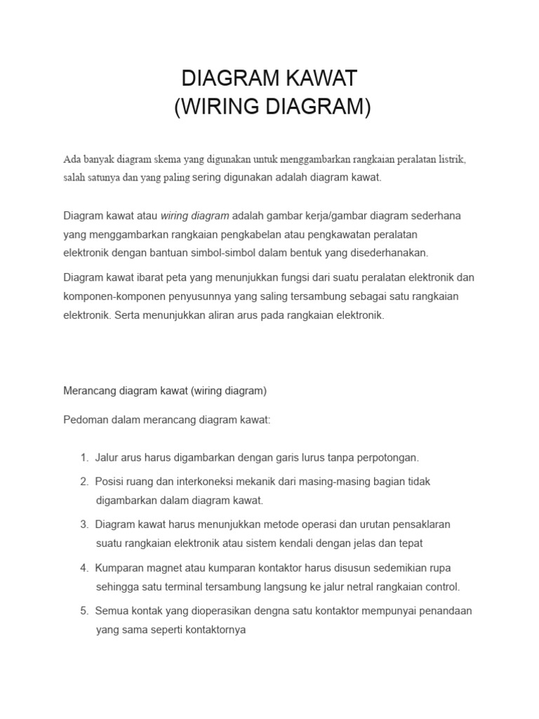 Panduan Merancang Diagram Kawat | PDF
