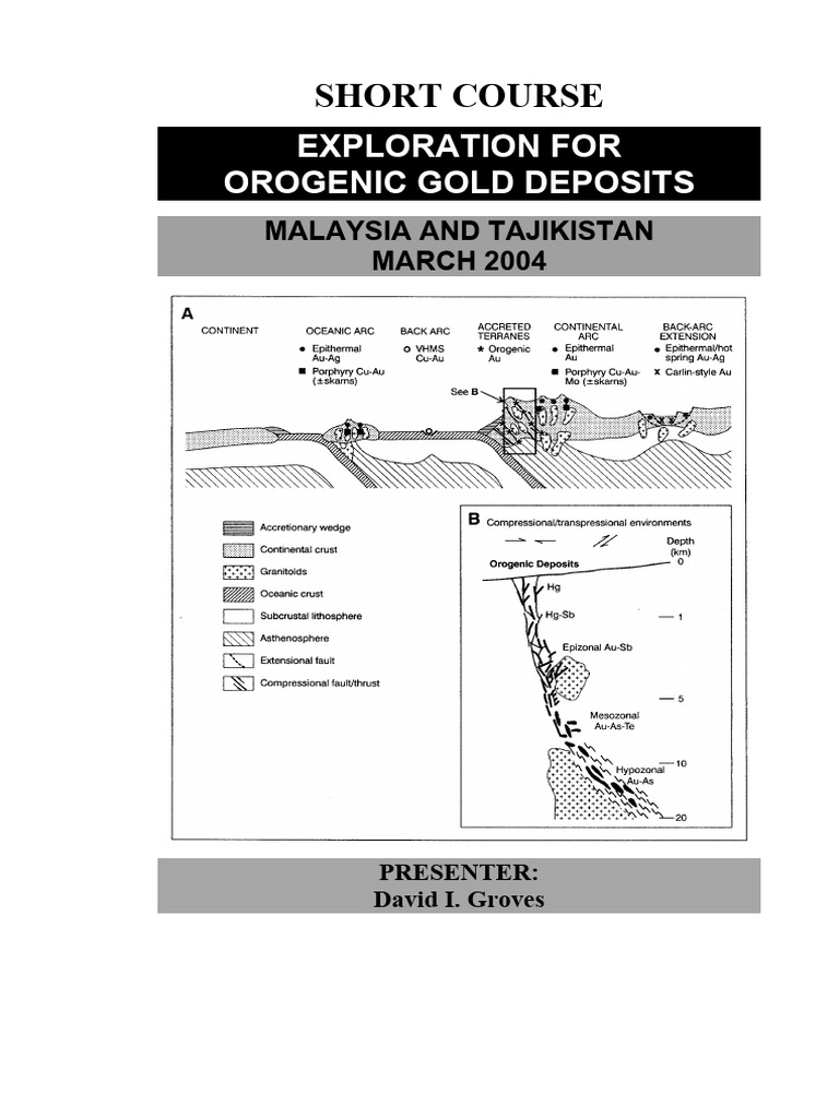 Orogenic Gold Exploration Course | PDF | Nature | Earth Sciences