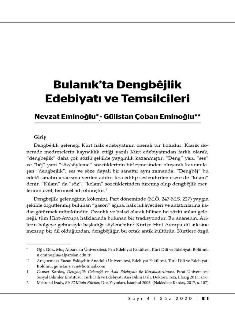 Nevzat Eminoglu - Gulistan Coban Eminoglu | PDF