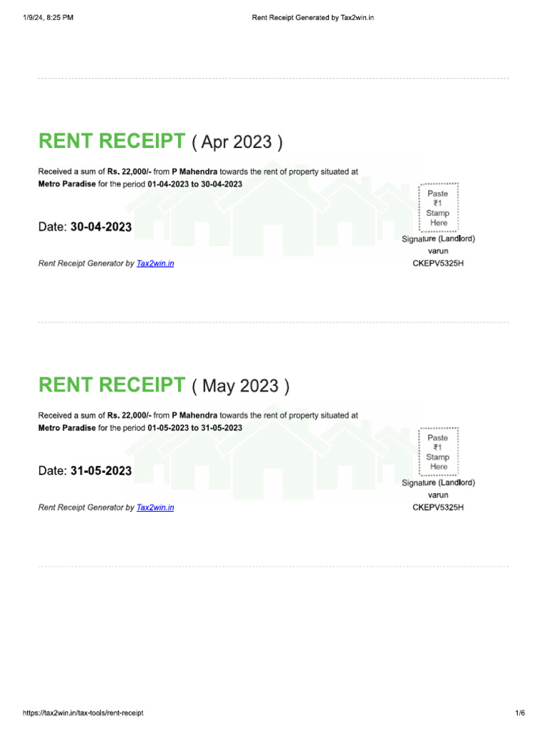 Rent Rec | PDF