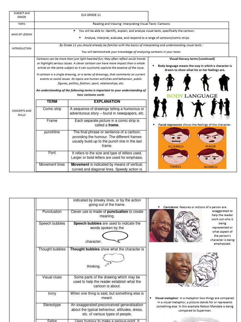 Cartoons Notes | PDF