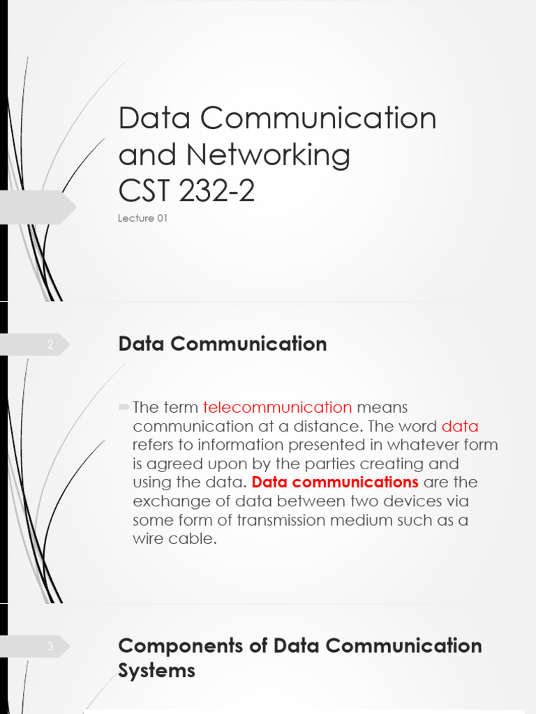 Introduction To Data Communication and Networking | PDF | Duplex ...