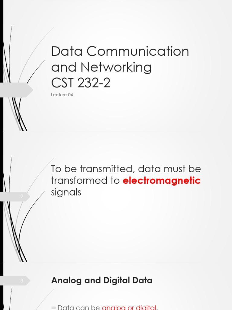 Data and Signals | PDF